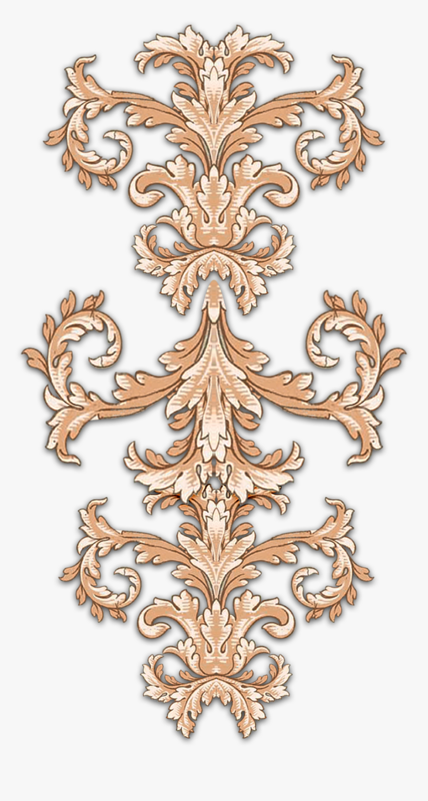 Transparent Damask Background Png - Motif, Png Download , Transparent ...