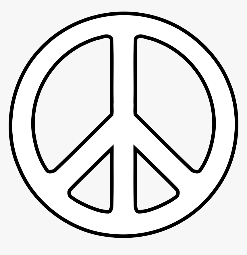 Transparent No Sign - Peace Black And White Clipart, HD Png Download ...