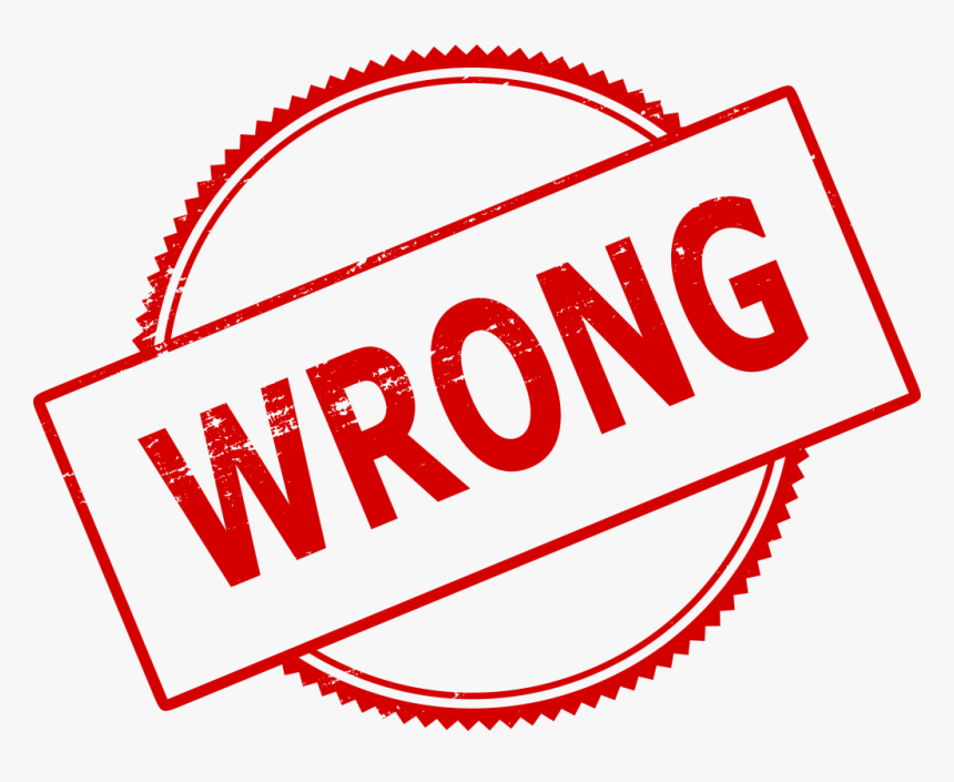 Transparent Background Wrong Stamp, HD Png Download , Transparent Png ...