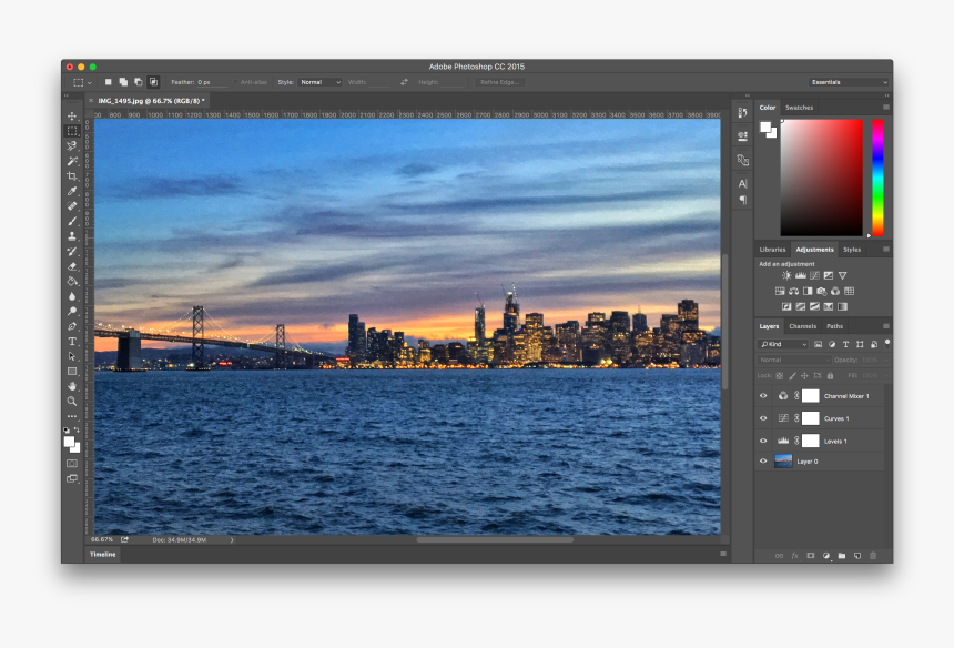 The Adobe Photoshop Interface Showing A Psd Image - פוטושופ, HD Png ...