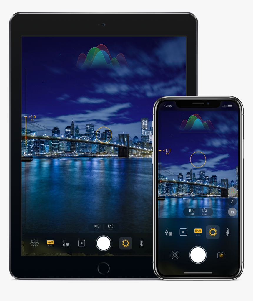 Camera-m Ipad And Iphone Interface - Ipad Camera Ios 12, HD Png ...