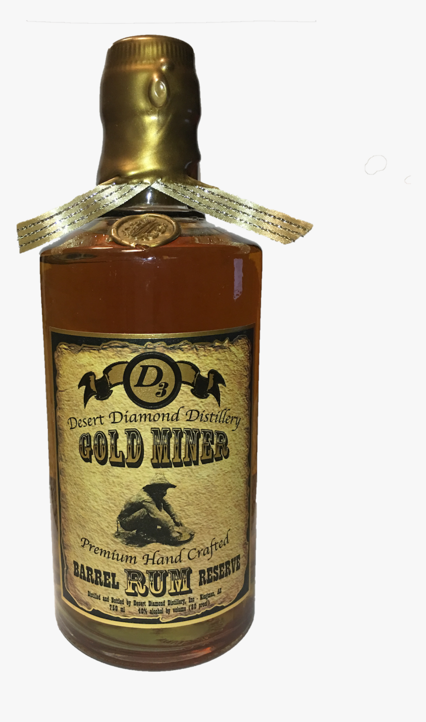 Desert Diamond Distillery Gold Miner White Rum, HD Png Download ...