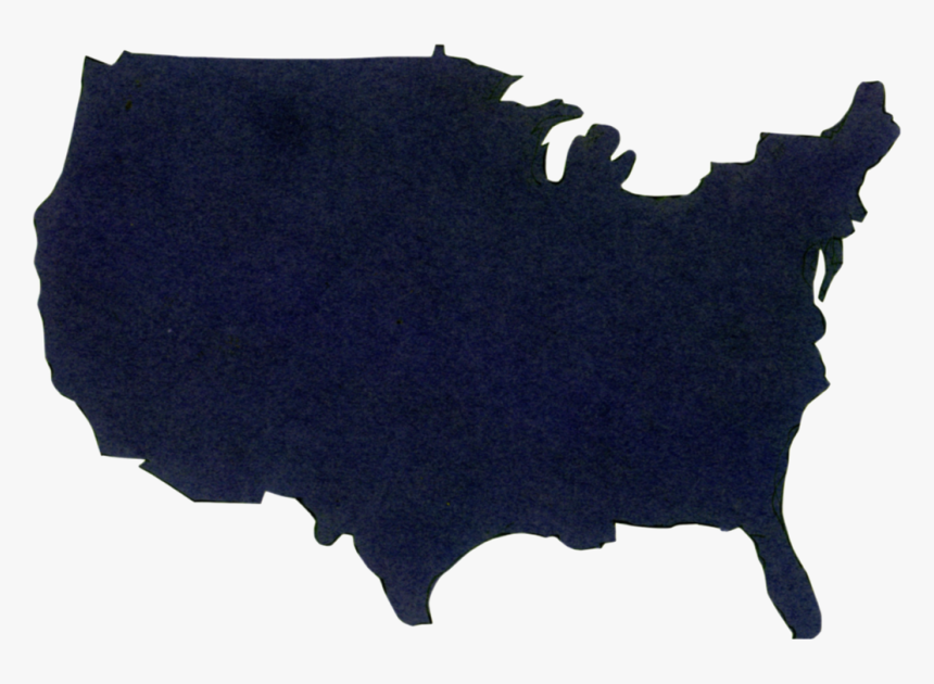 Cutout Paper Map Of United States - Map Of United States Cutout, HD Png ...
