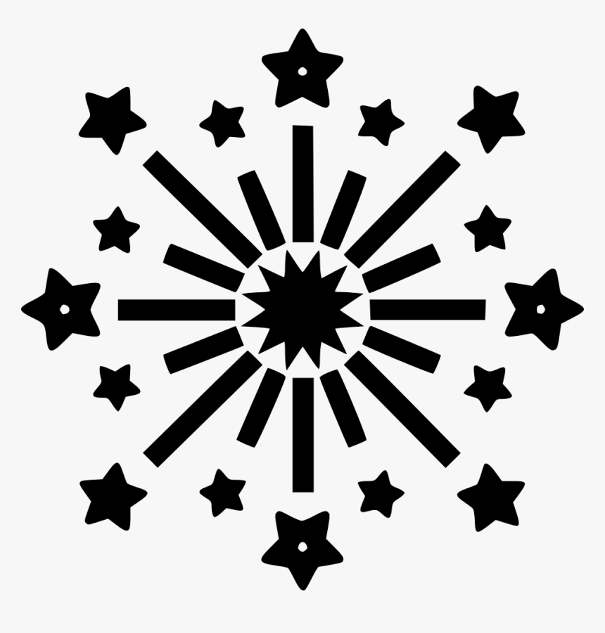 Snowflake Clip Art Image Illustration Vector Graphics - White Firework ...