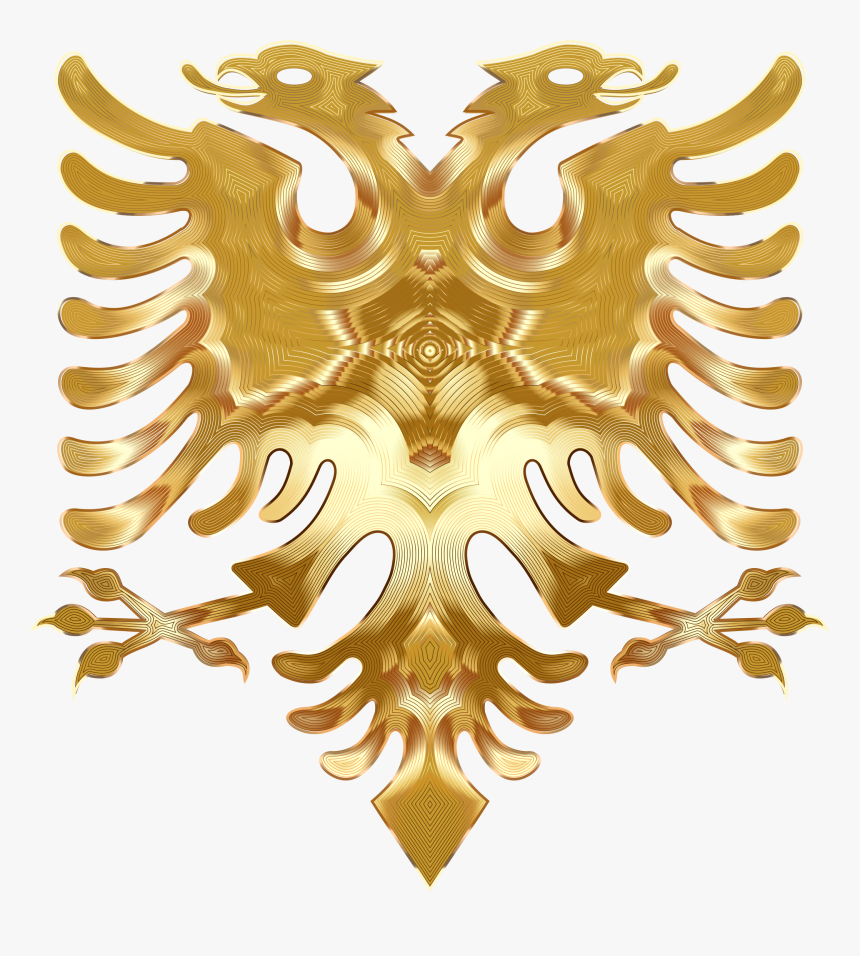 Golden Double Headed Eagle Clip Arts - Double Headed Eagle Symbols, HD ...
