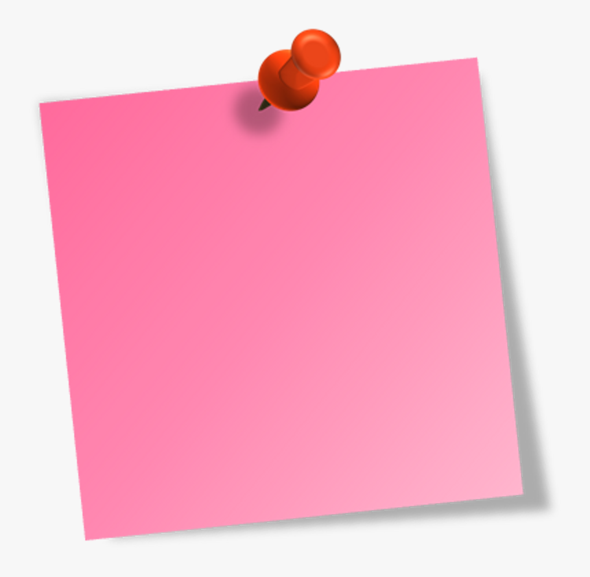 Clip Art Postit Png - Post It Pink Png, Transparent Png , Transparent ...