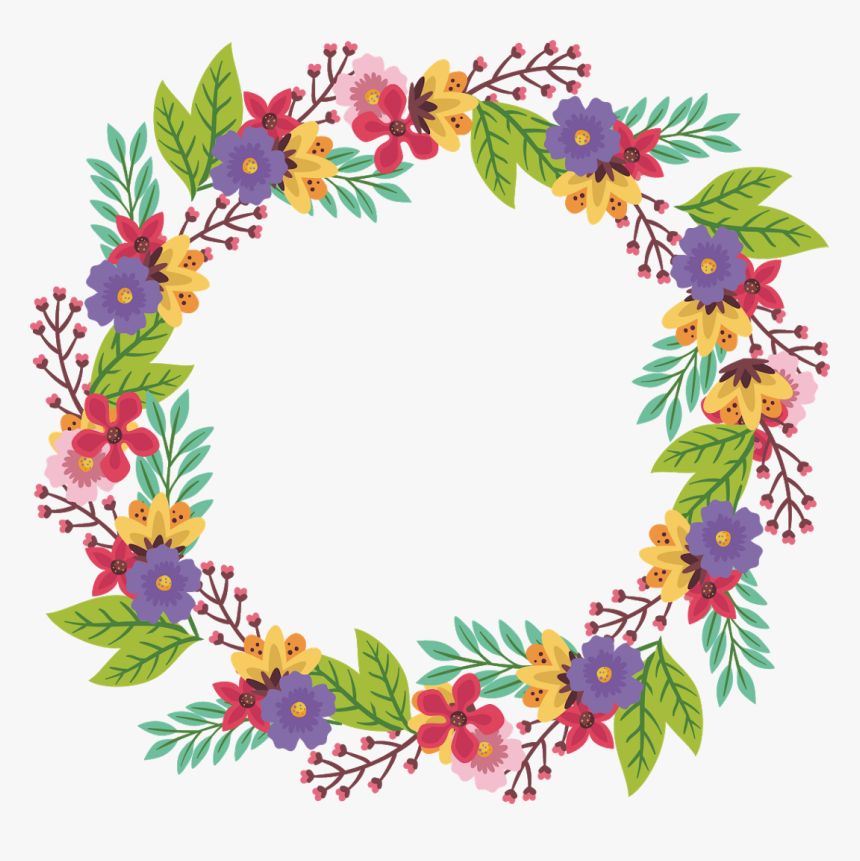 Border Frame Wreath Circle Round Leaves Vines Vinesan - Roman Garlands ...