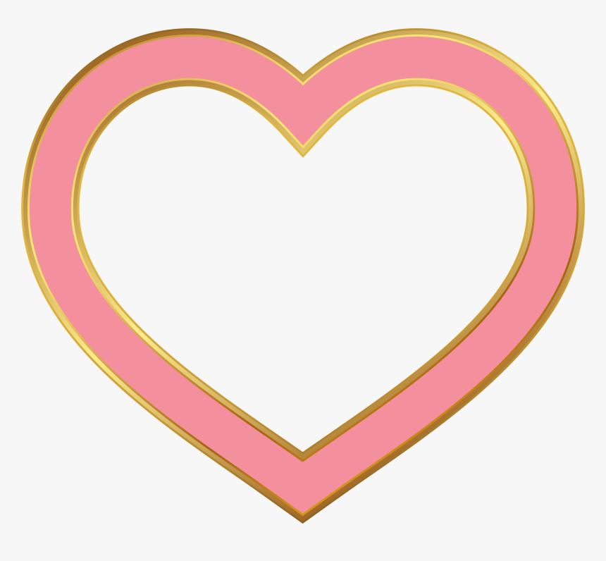Heart Border Pink Png Clip Art Image, Transparent Png, Png Download ...