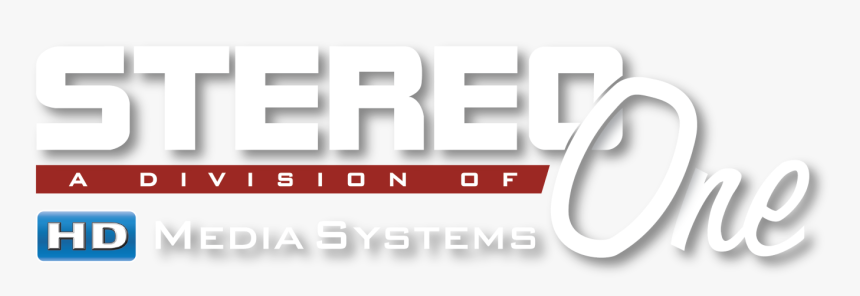 Stereo One Final Logo For Dark Backgrounds - Carmine, HD Png Download ...