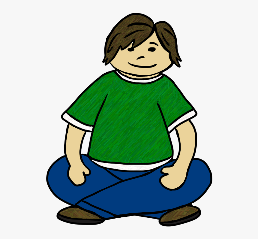 Clip Art By Carrie - Cross Legged Sitting Cartoon, HD Png Download ...