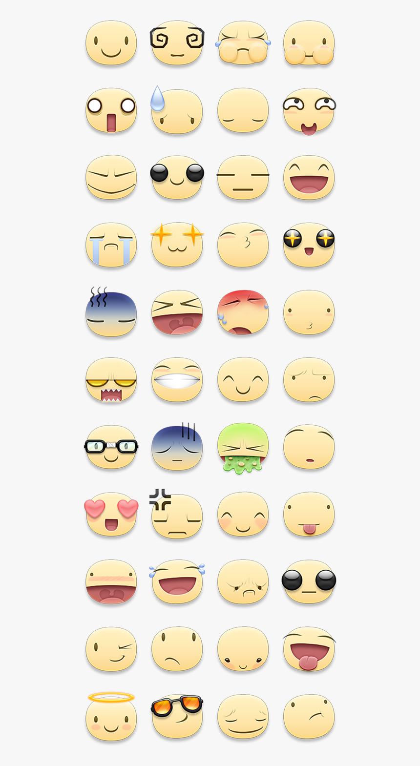 Transparent Emoticones Facebook Png - Facebook Smiley Sticker Png, Png ...