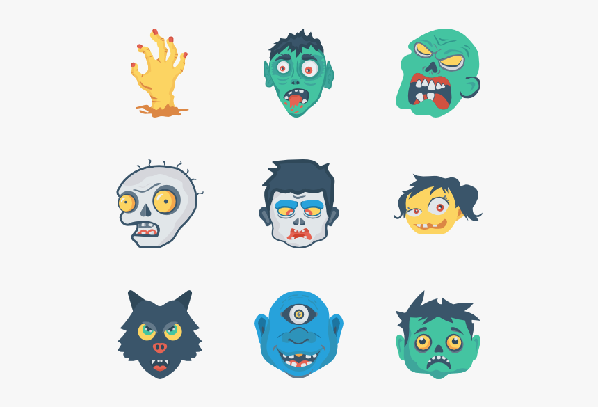 Zombie - Zombie Flat Icon, HD Png Download , Transparent Png Image ...