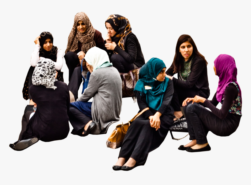 Muslim Woman Sitting Png, Transparent Png , Transparent Png Image - PNGitem