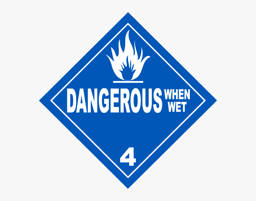 Transparent Wet Floor Sign Png - Dangerous When Wet Placard, Png ...