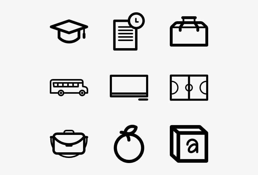 Minimal School - School Icon Minimal, HD Png Download , Transparent Png ...