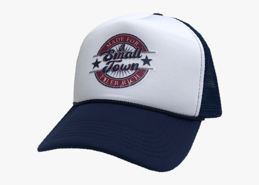 Tyler Rich White And Navy Trucker Hat - Baseball Cap, HD Png Download ...