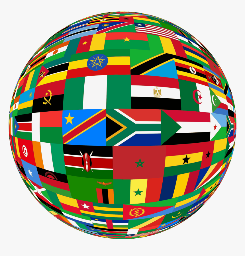 World Flags - Circular - Sphere Of Flags Png, Transparent Png ...