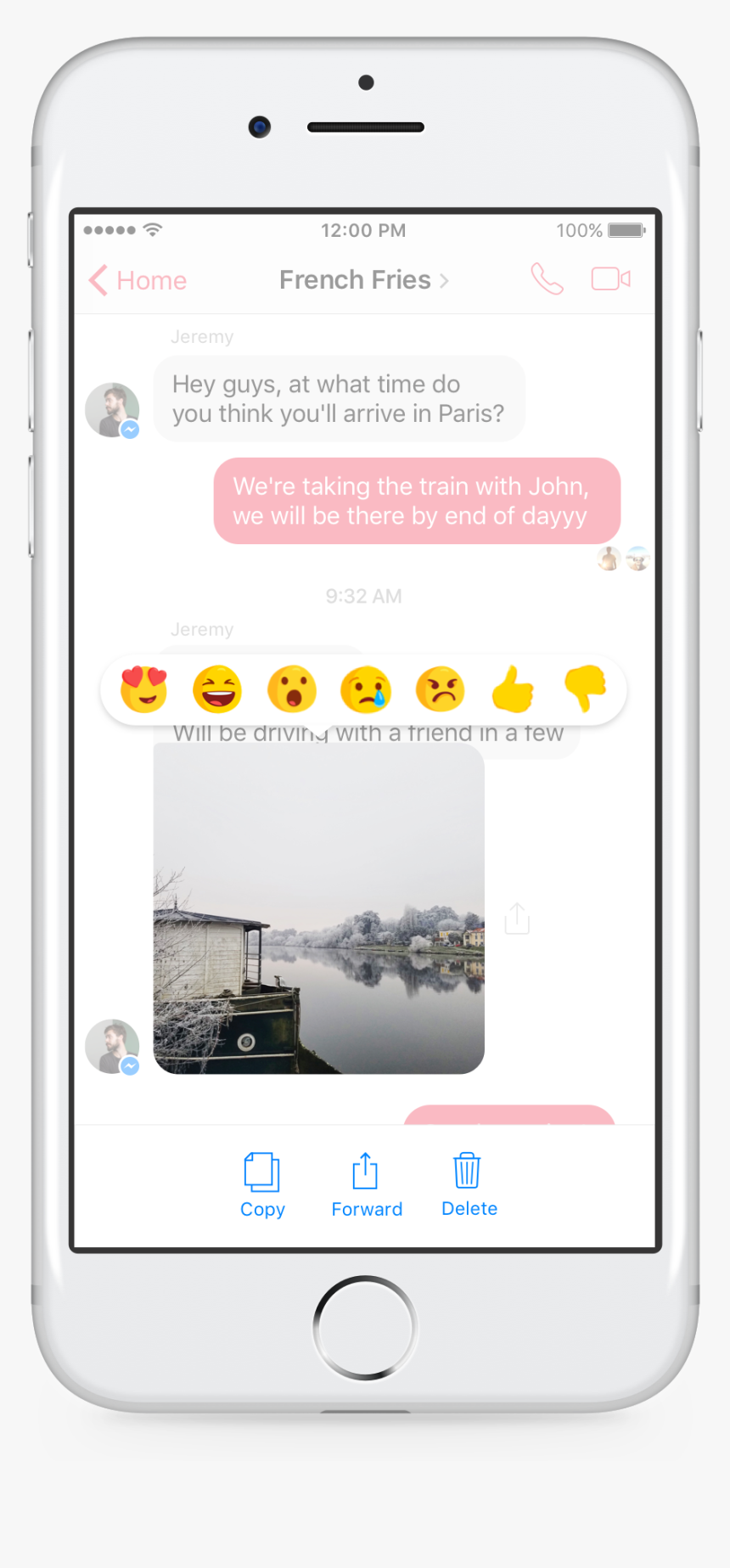 Heart Reaction On Messenger, HD Png Download , Transparent Png Image ...