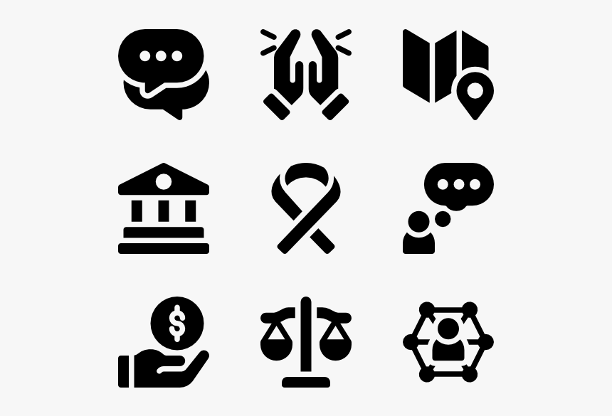 Peace And Human Rights - Black White Civil Rights Leaders, HD Png ...