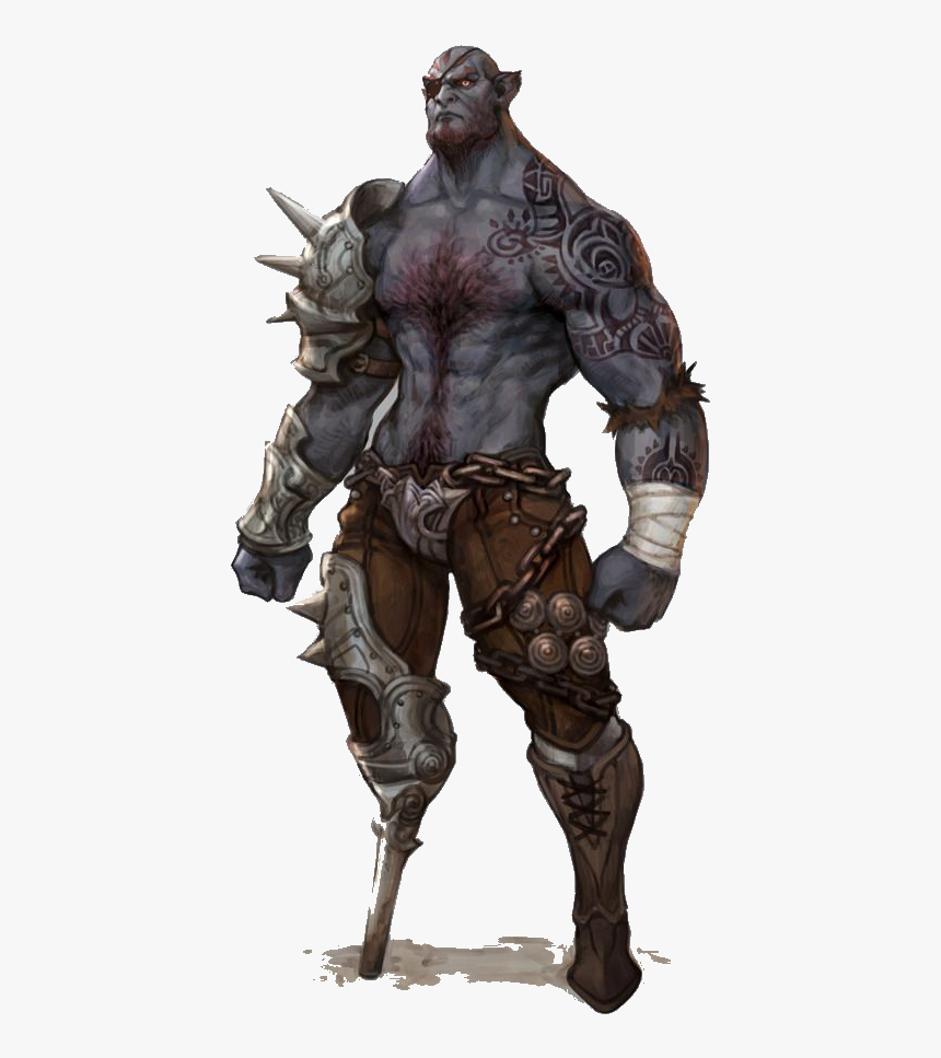 Transparent Orc Warrior Png - D&d Half Orc Transparent, Png Download ...