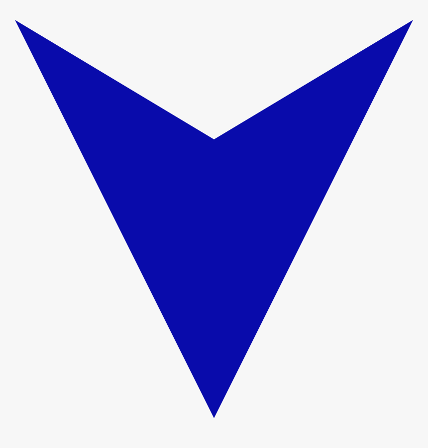 Blue Arrow Pointing Down - Down Arrow Blue Png, Transparent Png ...