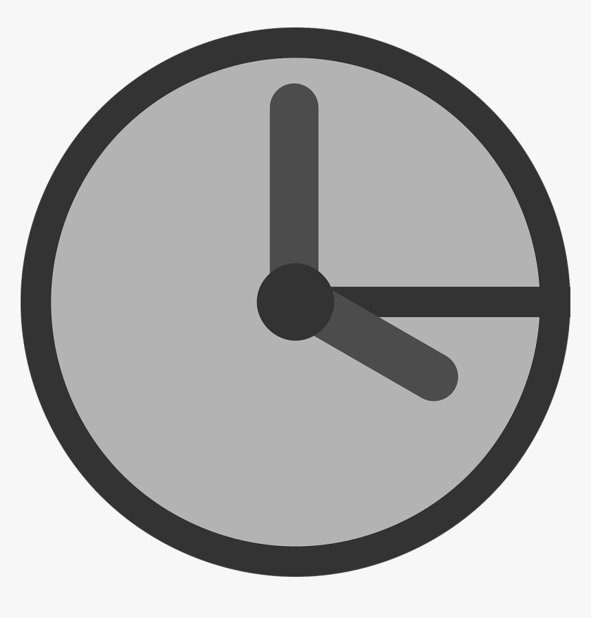 Time, Clock, Icon, Symbol - Gray Clock Clipart, HD Png Download ...