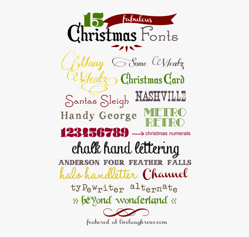 15 Free Christmas Fonts - Fun Christmas Fonts, HD Png Download ...