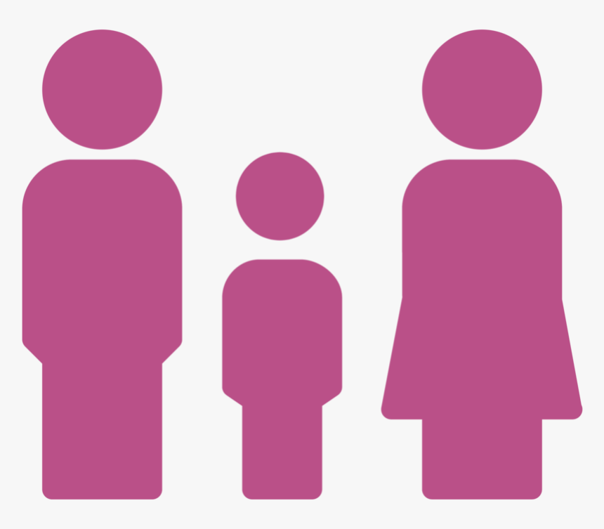 Graphic Of A Male Adult 1 Female Adult And A Child, HD Png Download ...