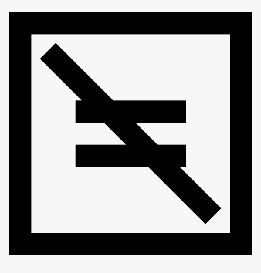 Not Equal Symbol For Kids - Icon, HD Png Download , Transparent Png ...
