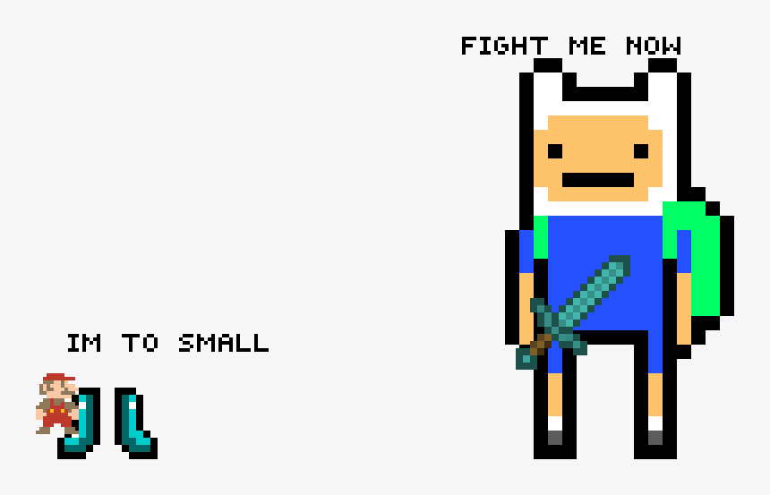 Adventure Time Pixel Finn, HD Png Download , Transparent Png Image ...