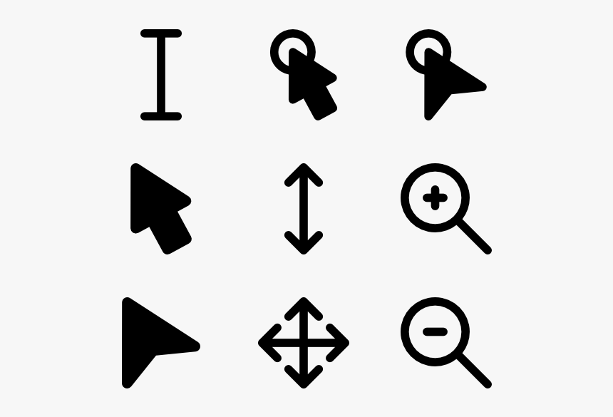 Cursor Compilation - Icon Vector Scroll App, HD Png Download ...