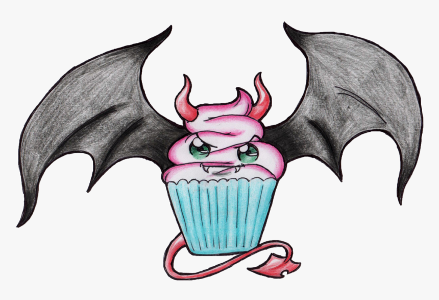 28 Collection Of Evil Cupcake Drawing - Cartoon, HD Png Download ...