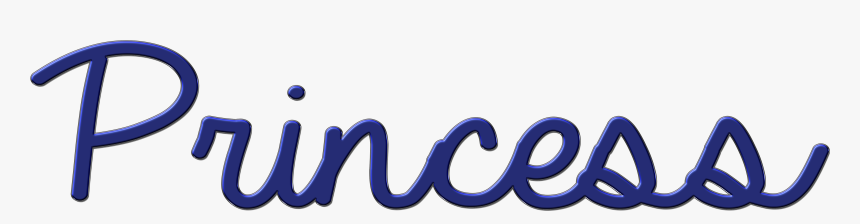 Princess Word Blue, HD Png Download , Transparent Png Image - PNGitem