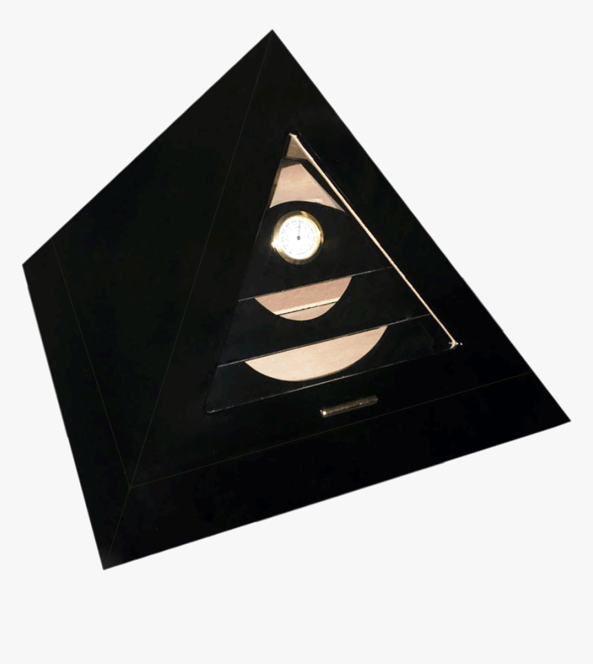 Black Pyramid Humidor - Triangle, HD Png Download , Transparent Png ...