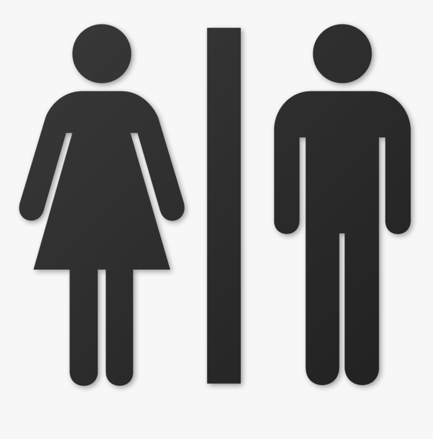 Stick People Figures - Women And Men Bathroom Sign, HD Png Download ...
