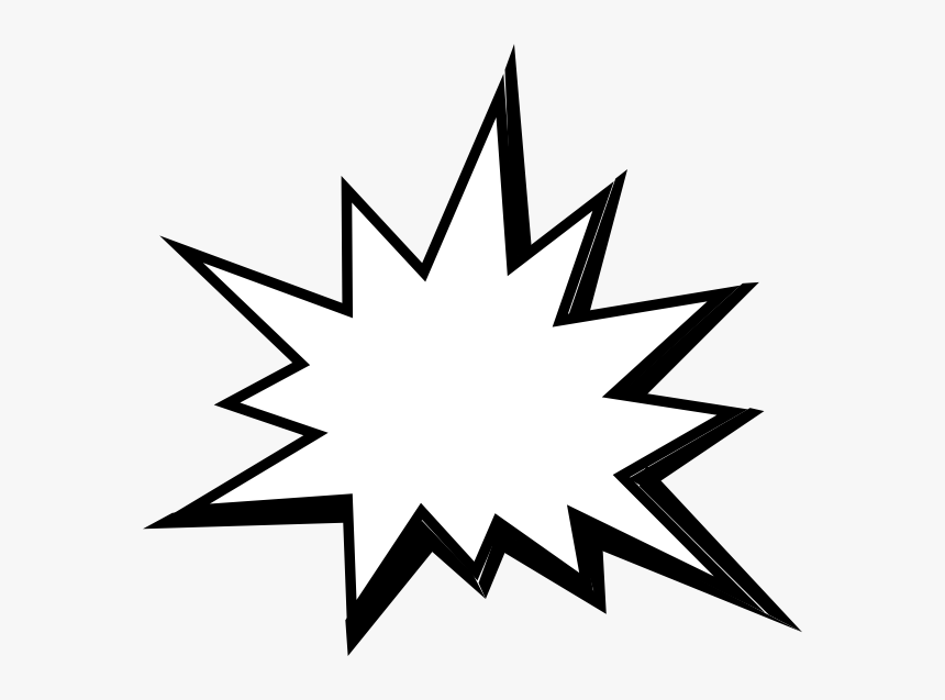 Pow White Clip Art - Comic Book Bubble Png, Transparent Png ...