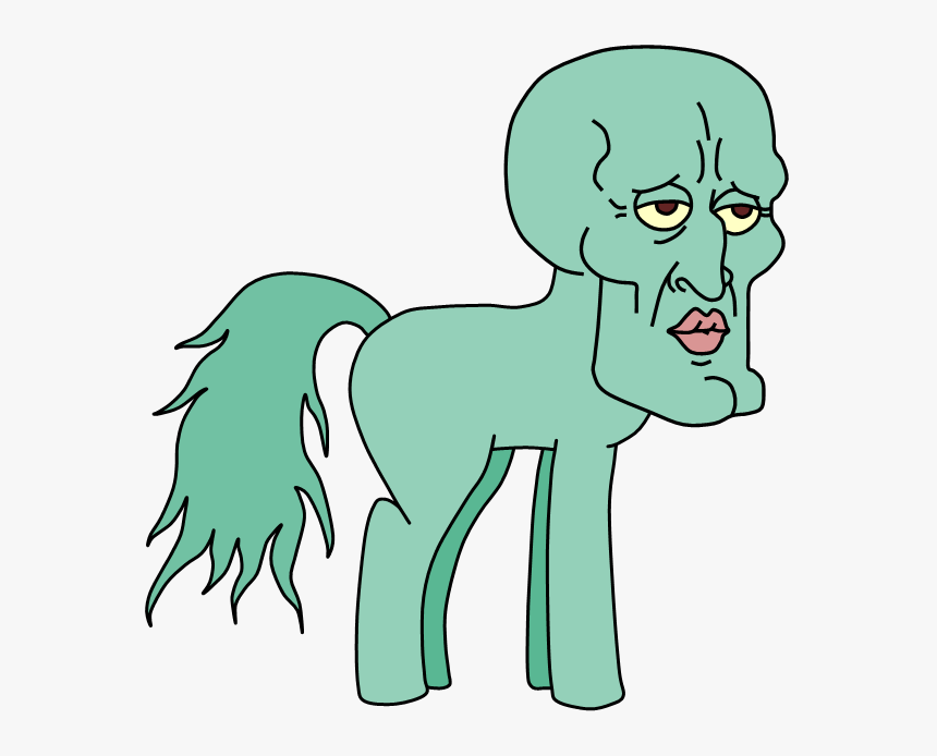 Transparent Squidward Png - Handsome Squidward Pony, Png Download ...