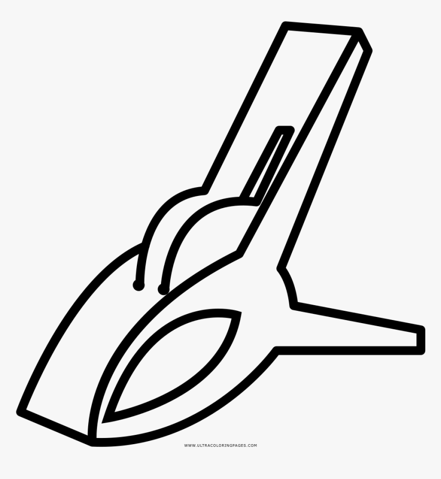 Clothes Pin Coloring Page - Clothespin Coloring, HD Png Download ...