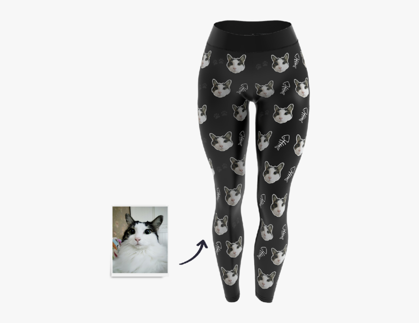 Custom Face Leggings - Tights, HD Png Download , Transparent Png Image ...