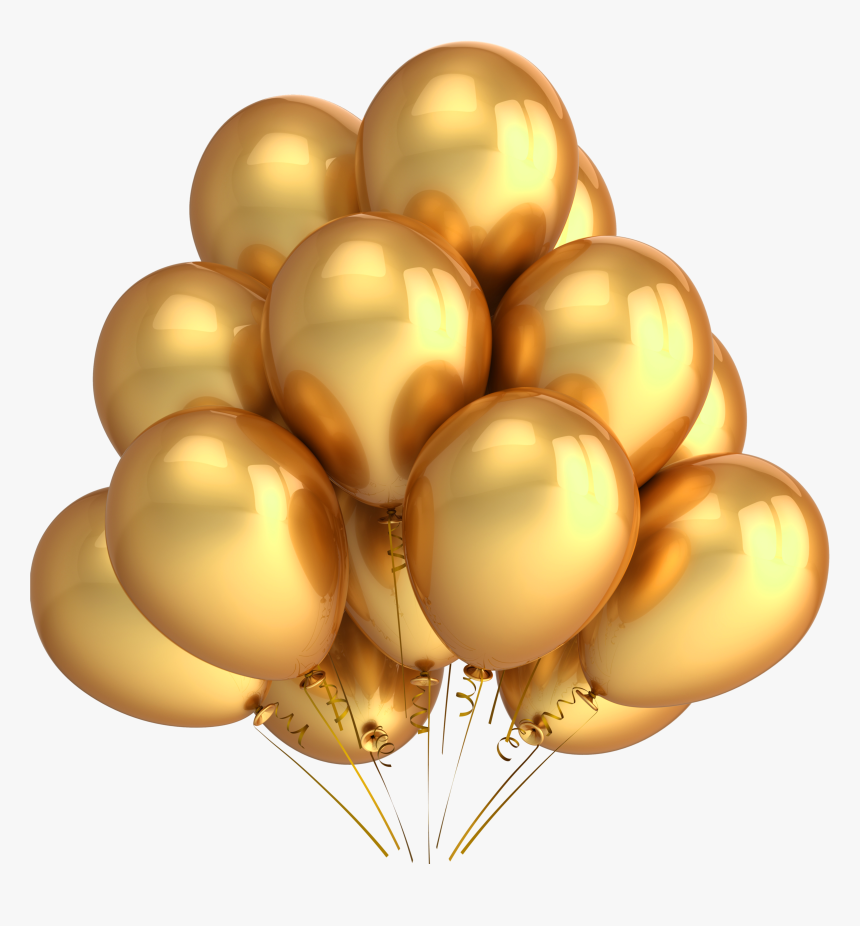 Gold Color Balloon Metallic Party Balloons Photography - Gold Balloons ...