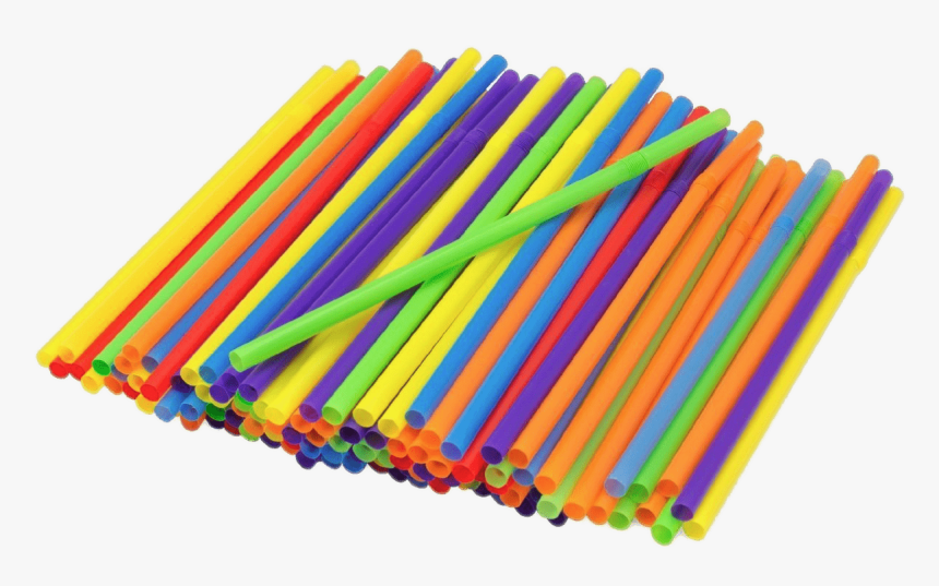 Multicoloured Drinking Straws - Transparent Background Plastic Straw ...