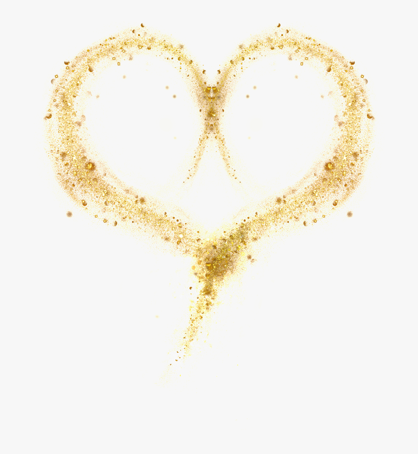 Glitter - Transparent Background Gold Heart Png, Png Download ...