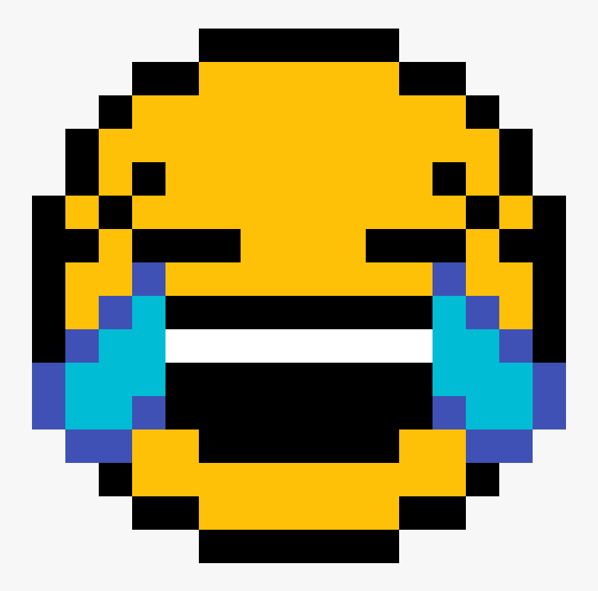 Laughing Emoji Pixel Art, HD Png Download , Transparent Png Image - PNGitem