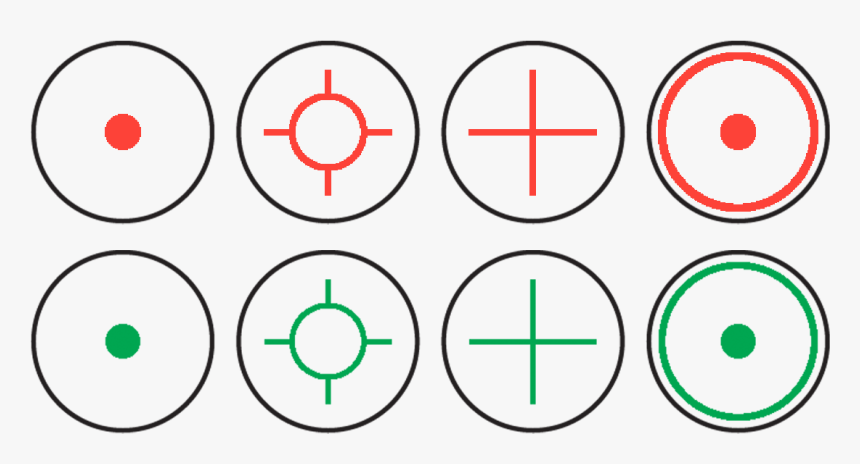Reticle , Png Download - Red And Green Dot Png, Transparent Png ...