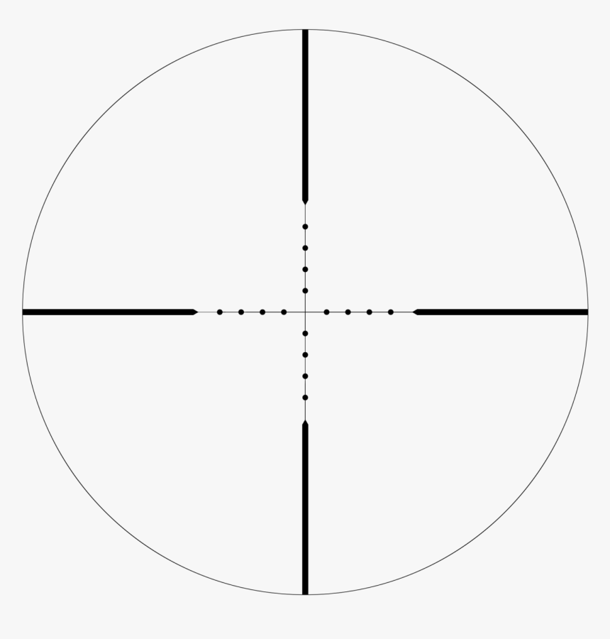 Mildot Reticle - Vector Optics Marksman 6, HD Png Download ...