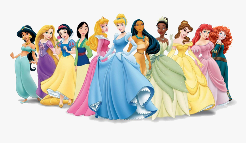 Princess Transparent Background - All Disney Princesses Wear Blue, HD ...