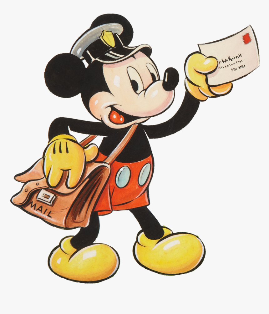 Mickey Mouse Mail Man - Mickey Mouse Mail Carrier, HD Png Download ...