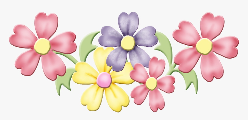 Flower Clipart Picasa Baby - Flower In A Row, HD Png Download ...