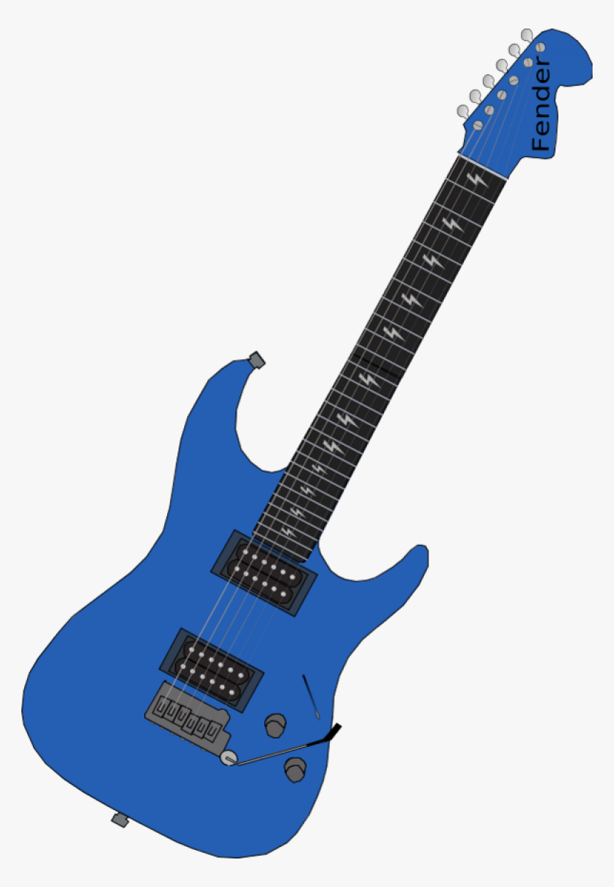 Blue Electric Guitar Background
