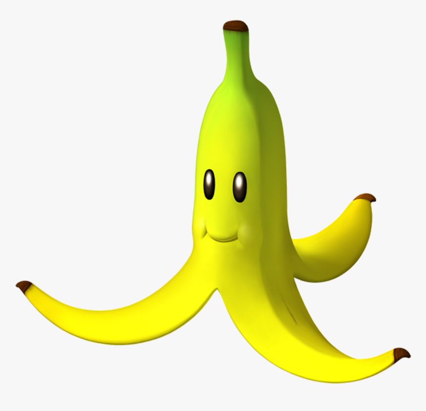 Banana Clipart Mario - Mario Kart Banana Peel, HD Png Download ...